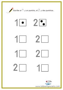 Fichas para trabajar los números 1, 2, 3 - La libreta piruleta