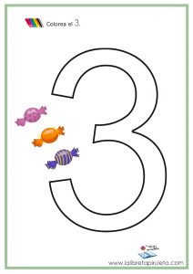 Fichas para trabajar los números 1, 2, 3 - La libreta piruleta