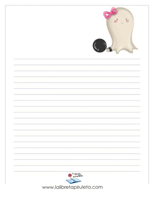 Hojas de escritura para descargar e imprimir - La libreta piruleta