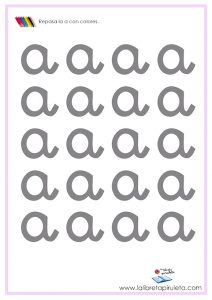 ️ Trazo de las vocales: fichas para imprimir - La libreta piruleta