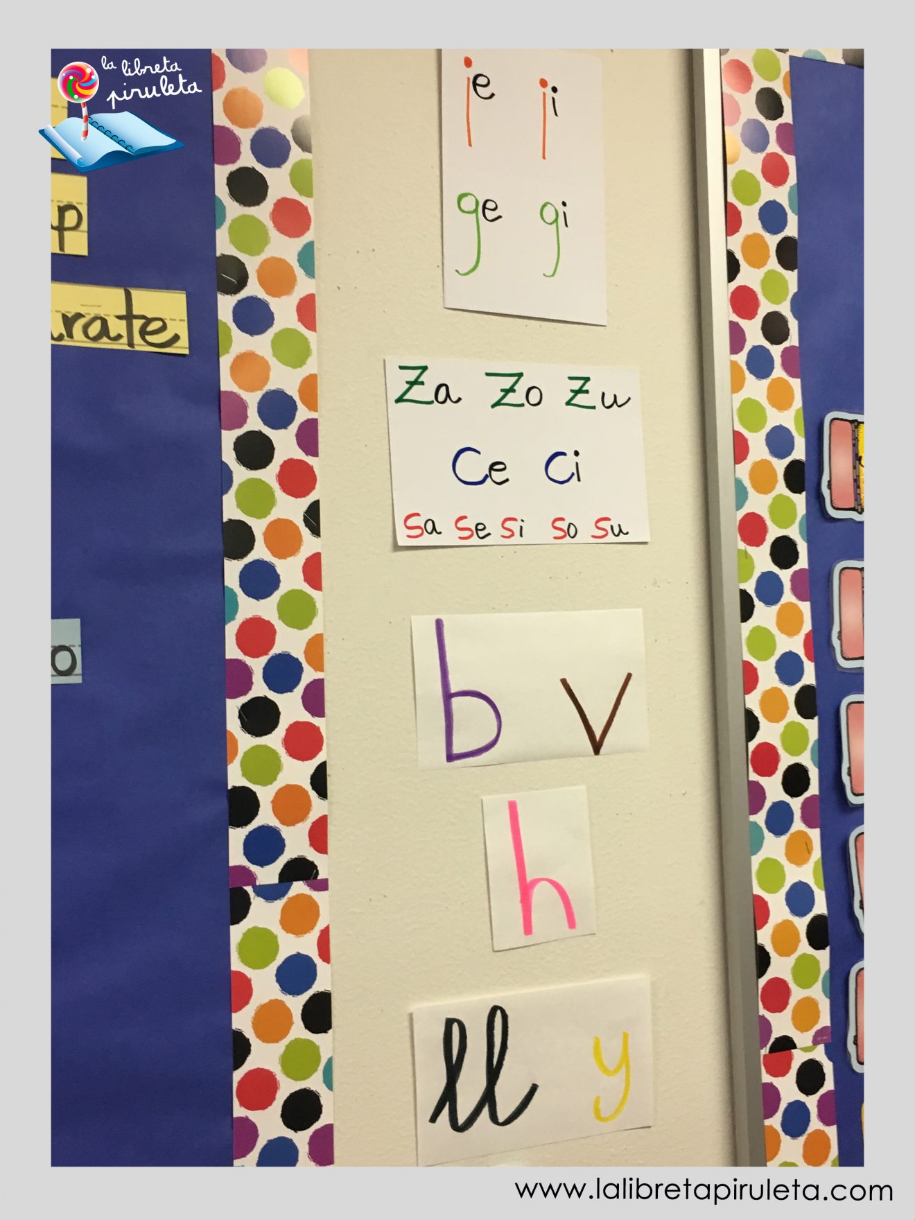 Ortografía de colores para letras difíciles - La libreta piruleta