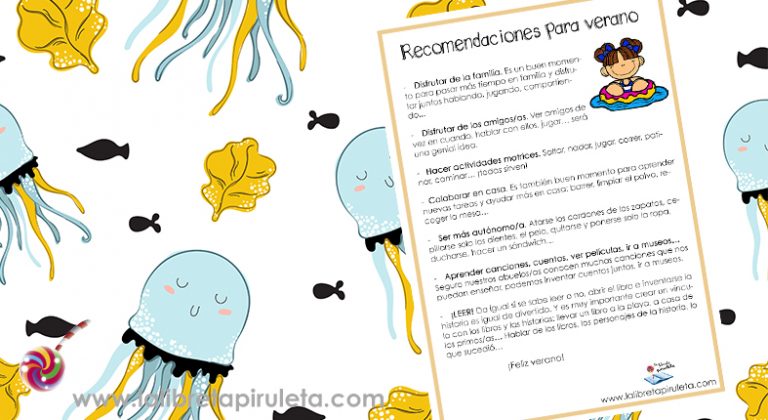 Recomendaciones para verano - Educación Infantil y Primaria