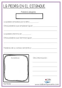 📘 Animación a la lectura: una piedra en el estanque - La libreta piruleta