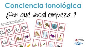 Conciencia fonológica - Empieza por la vocal... - La libreta piruleta