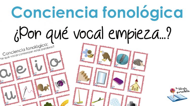 Conciencia fonológica - Empieza por la vocal... - La libreta piruleta