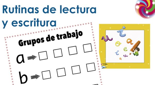 Hacer grupos para las rutinas de lEctUrA y EscritUrA - La libreta piruleta