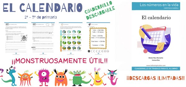 Fichas para trabajar el calendario 📅 - La libreta piruleta