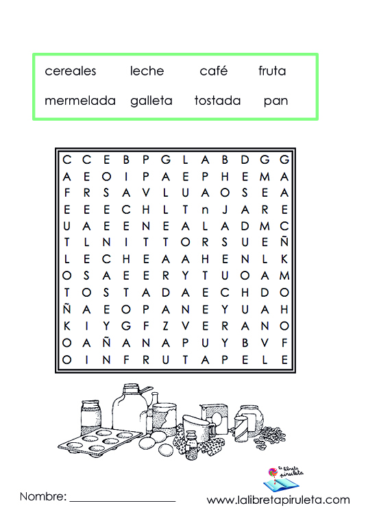 Sopa De Letras De Comida Saludable Actiludis Sopa De - vrogue.co