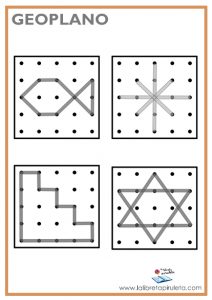 🔶📍Figuras para geoplano: más modelos para practicar