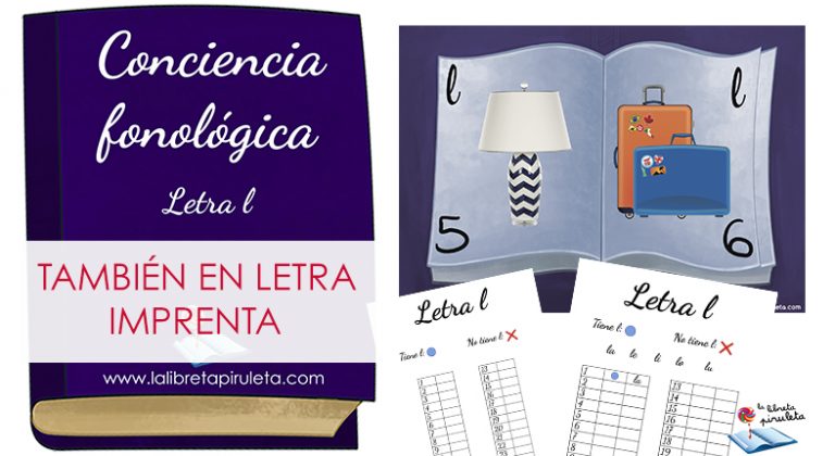 📖 Enseñar a leer - Letra l - Conciencia fonológica - La libreta piruleta