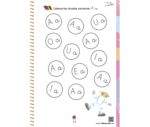 Cuadernillo de trabajo: Las vocales MAYÚSCULAS - La libreta piruleta