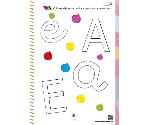 Cuadernillo de trabajo: Las vocales MAYÚSCULAS - La libreta piruleta