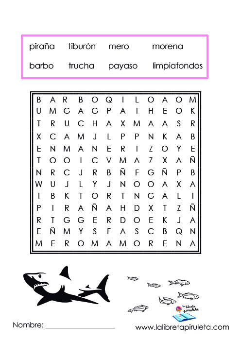 🐢 SoPas De LetRAs para niños - ANIMALES - La libreta piruleta