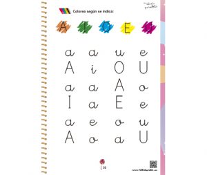 Cuadernillo de trabajo: Las vocales MAYÚSCULAS - La libreta piruleta