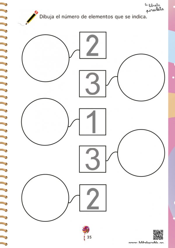 Los números 1, 2, 3 - Matemáticas - La libreta piruleta