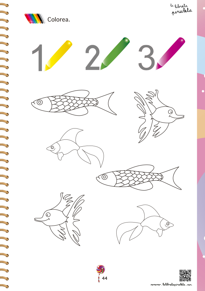 Los números 1, 2, 3 - Matemáticas - La libreta piruleta