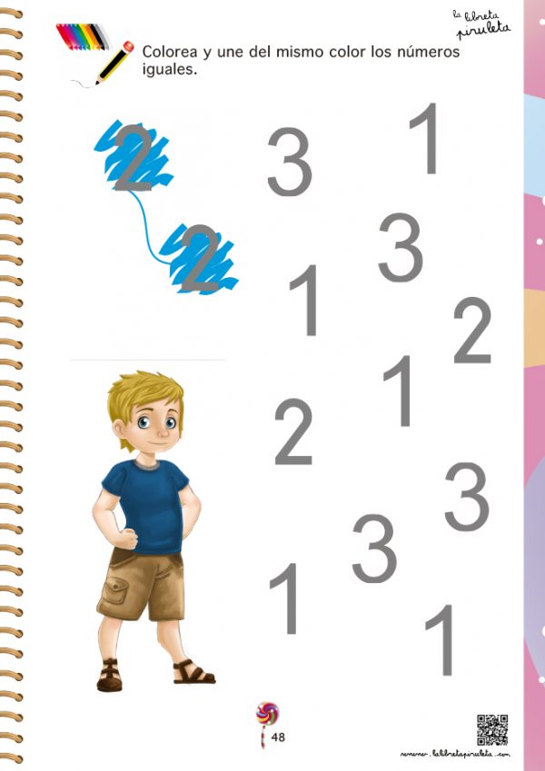 Los números 1, 2, 3 - Matemáticas - La libreta piruleta